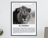 El Shaddai Print / Vertical Posters / Matte Finish - Etsy