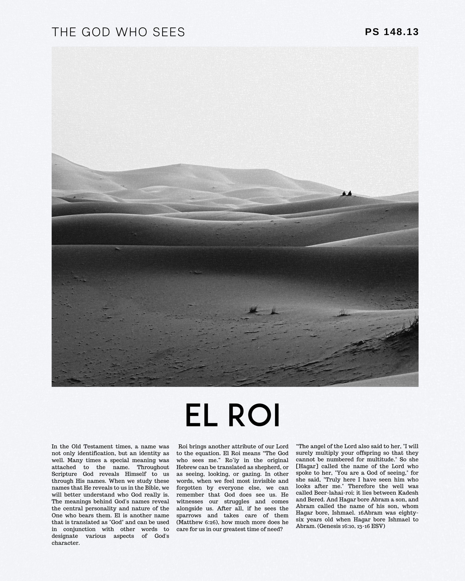 El Roi / Print / Vertical Posters / Matte Finish - Etsy