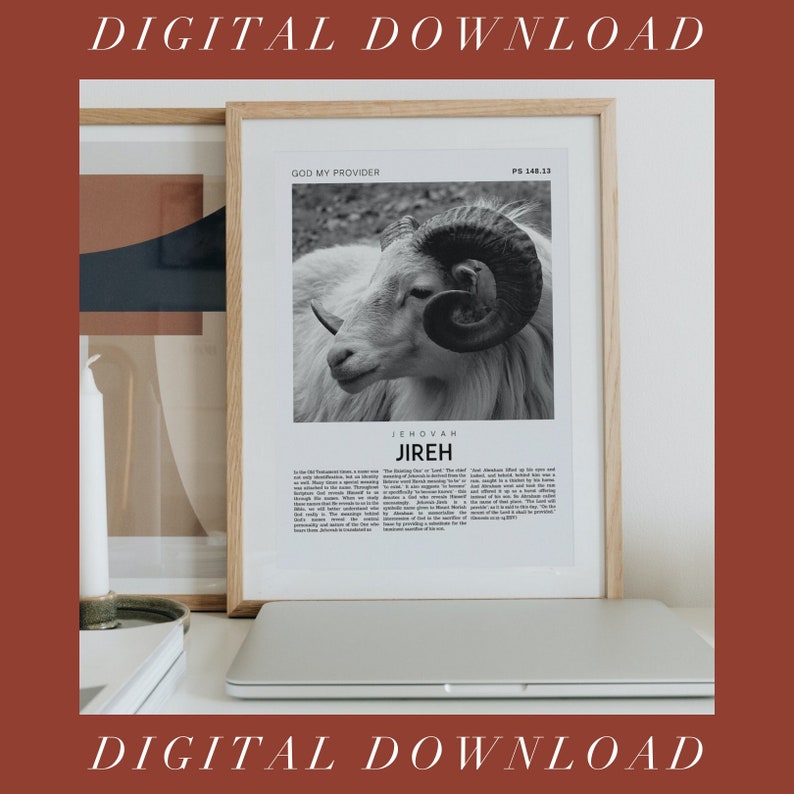 Jehovah Jireh Poster - Digital Download - Etsy
