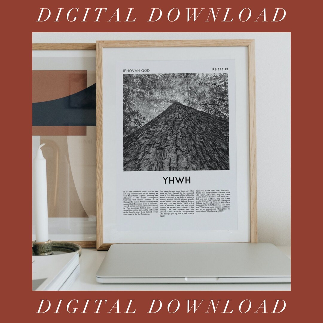 YHWH Poster Digital Download - Etsy