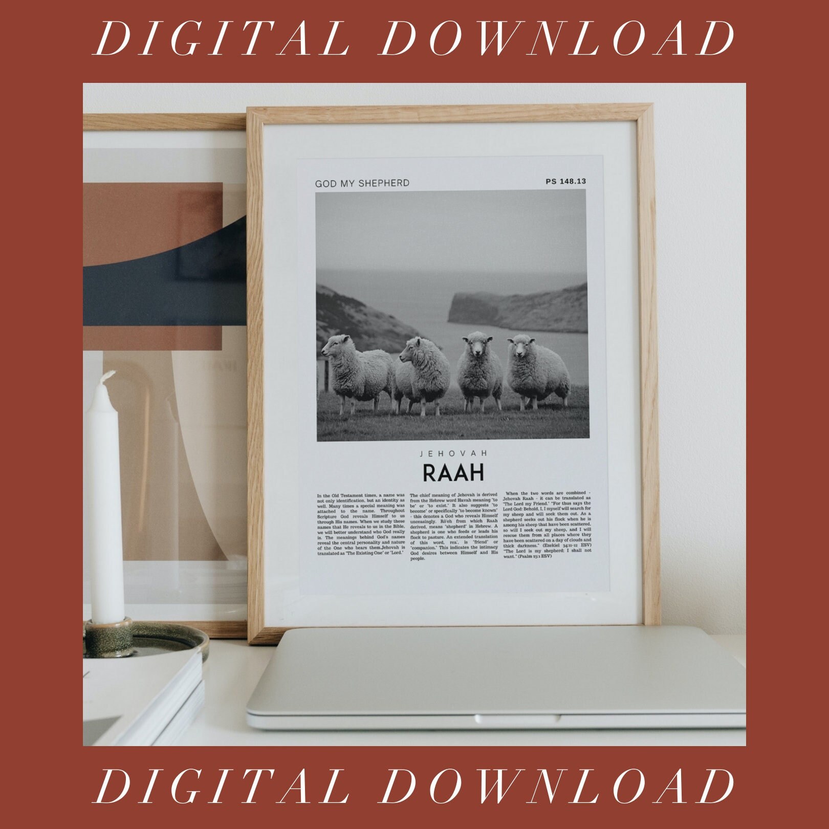 Jehovah Raah Poster - Digital Download - Etsy