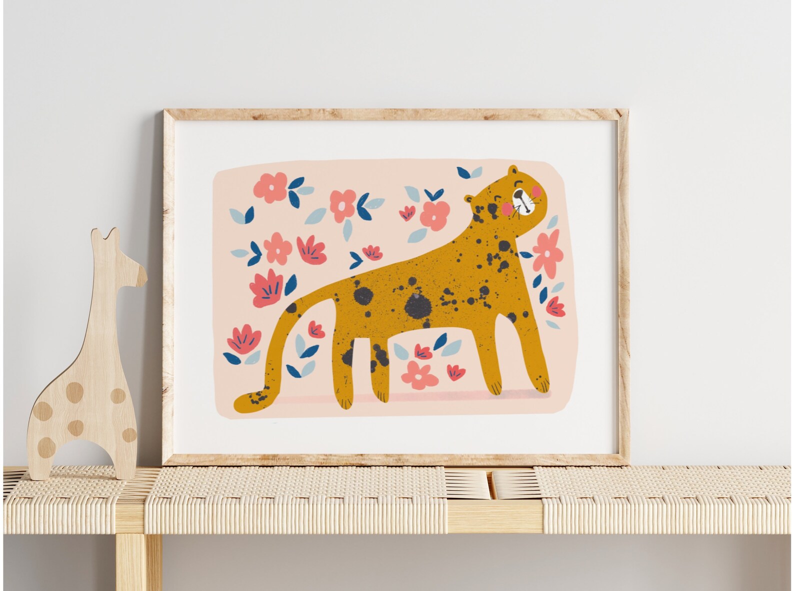 Leopard Printable Art Cute Leopard Print Safari Animal - Etsy