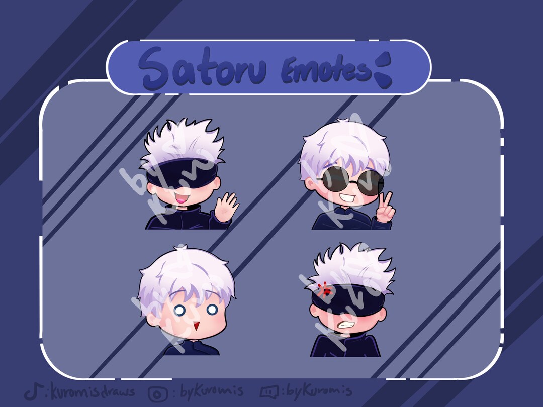 Gojo Satoru Emotes - Etsy