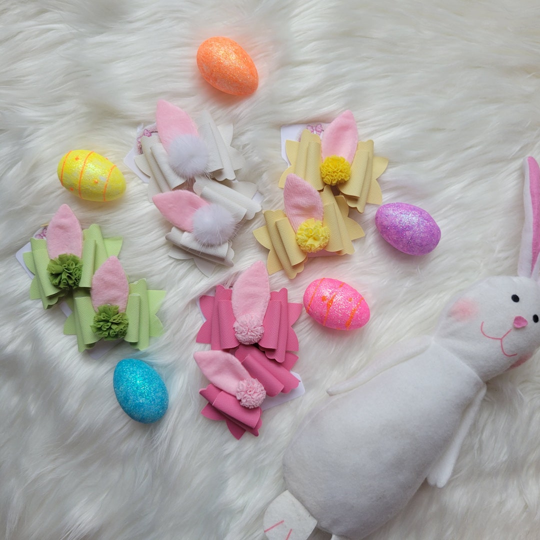Easter Piggies Easter Bows Bunny Piggies - Etsy