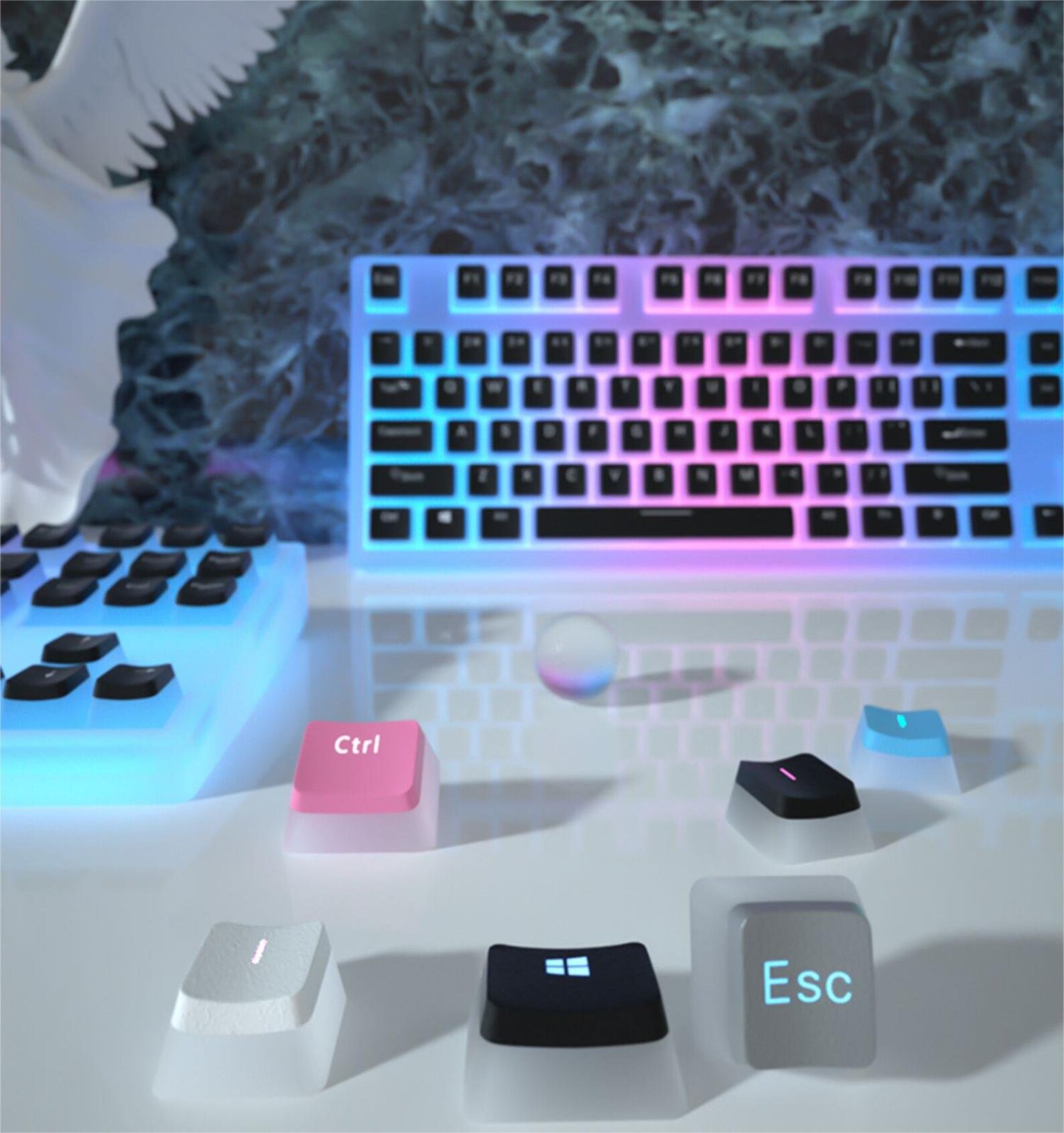 129pcs Double Shot Pudding-style Keycap Set PBT Keycap Pink - Etsy ...