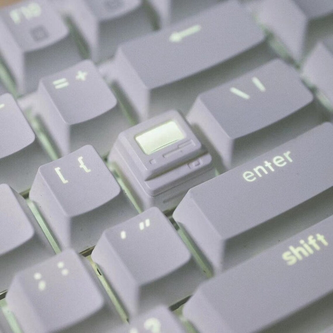 3 in 1 Mechanical Classic Retro Cute Transparent Key Cap Suit - Etsy