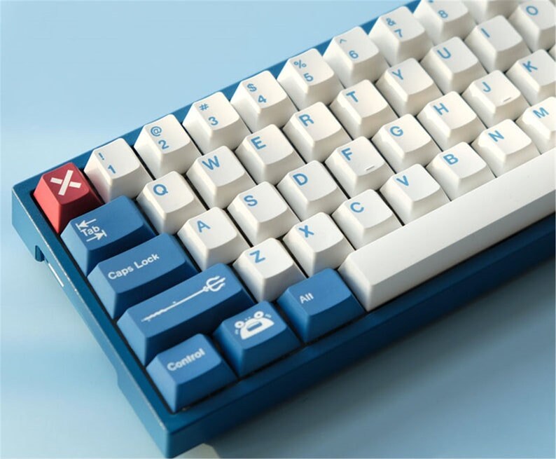 141pcs Dark Blue Ocean Theme Keycaps Set Retro Style Keycaps - Etsy