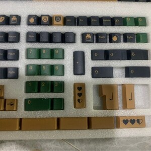 GMK Hero Theme Retro Keycap Set, Cherry Profile PBT Keycap Set, Gaming ...