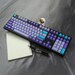 129pcs Purple Vaporwave Theme Keycap Set,pbt Keycap,cherry Keycap ...