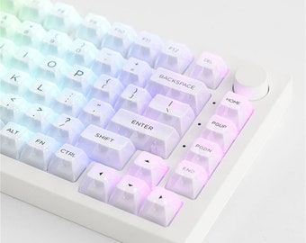 White Minimalist Keycaps - Etsy