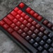 118pcs, Red Zen Theme Keycap Set, Red Black Gradient Keycap Set, Cherry ...