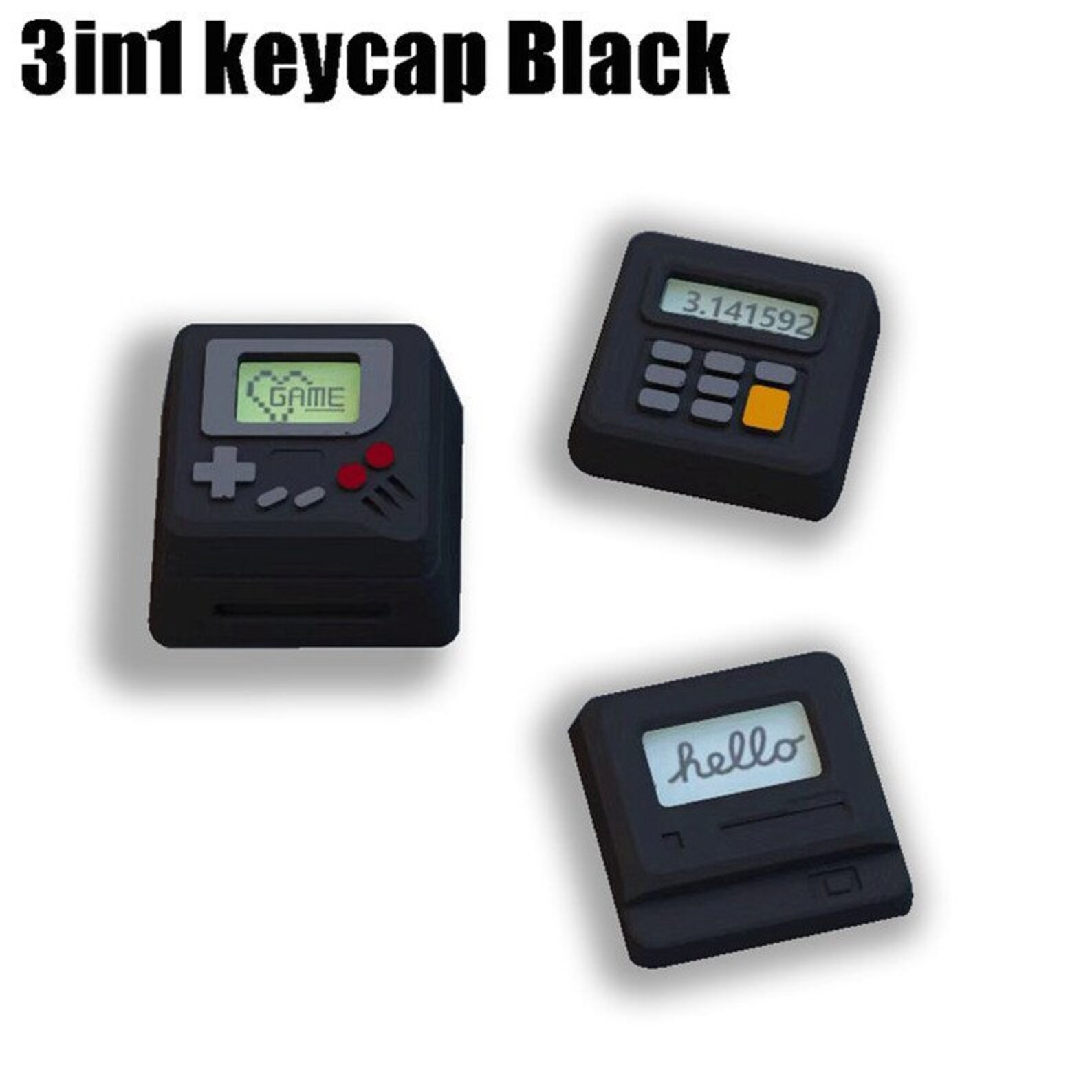 3 in 1 Mechanical Classic Retro Cute Transparent Key Cap Suit - Etsy