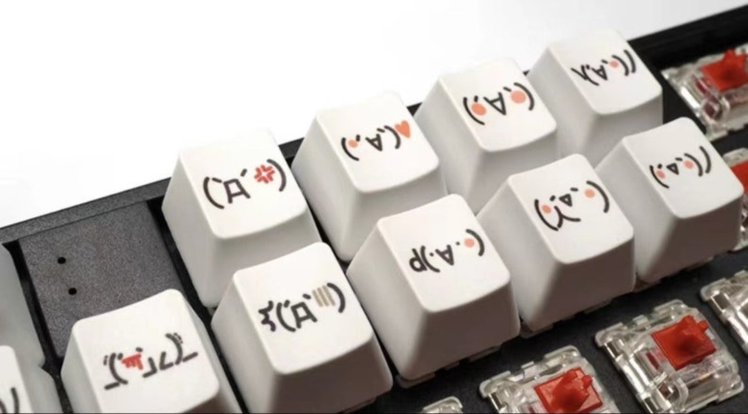 Mechanical Keyboard Keycap, PBT Keycap, Cute Kawaii Keycaps, Emoji ...