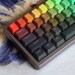 134pcs Side Engraved Gradient Rainbow Keycaps Set, PBT Keycap, OEM ...