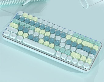Kawaii Green Keyboard - Etsy