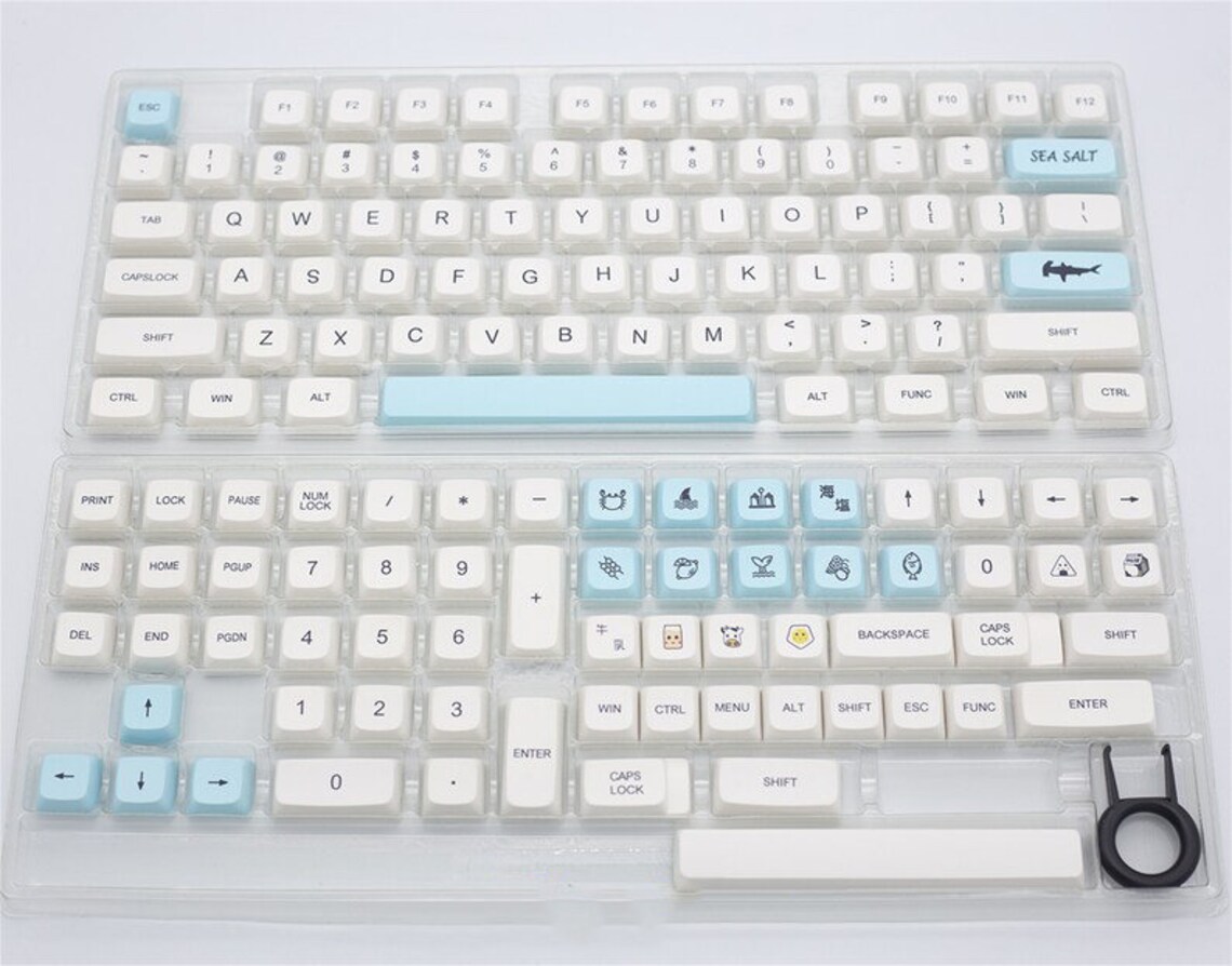 137pcs Blue Ocean Theme Keycaps Set PBT Thermal Sublimation - Etsy