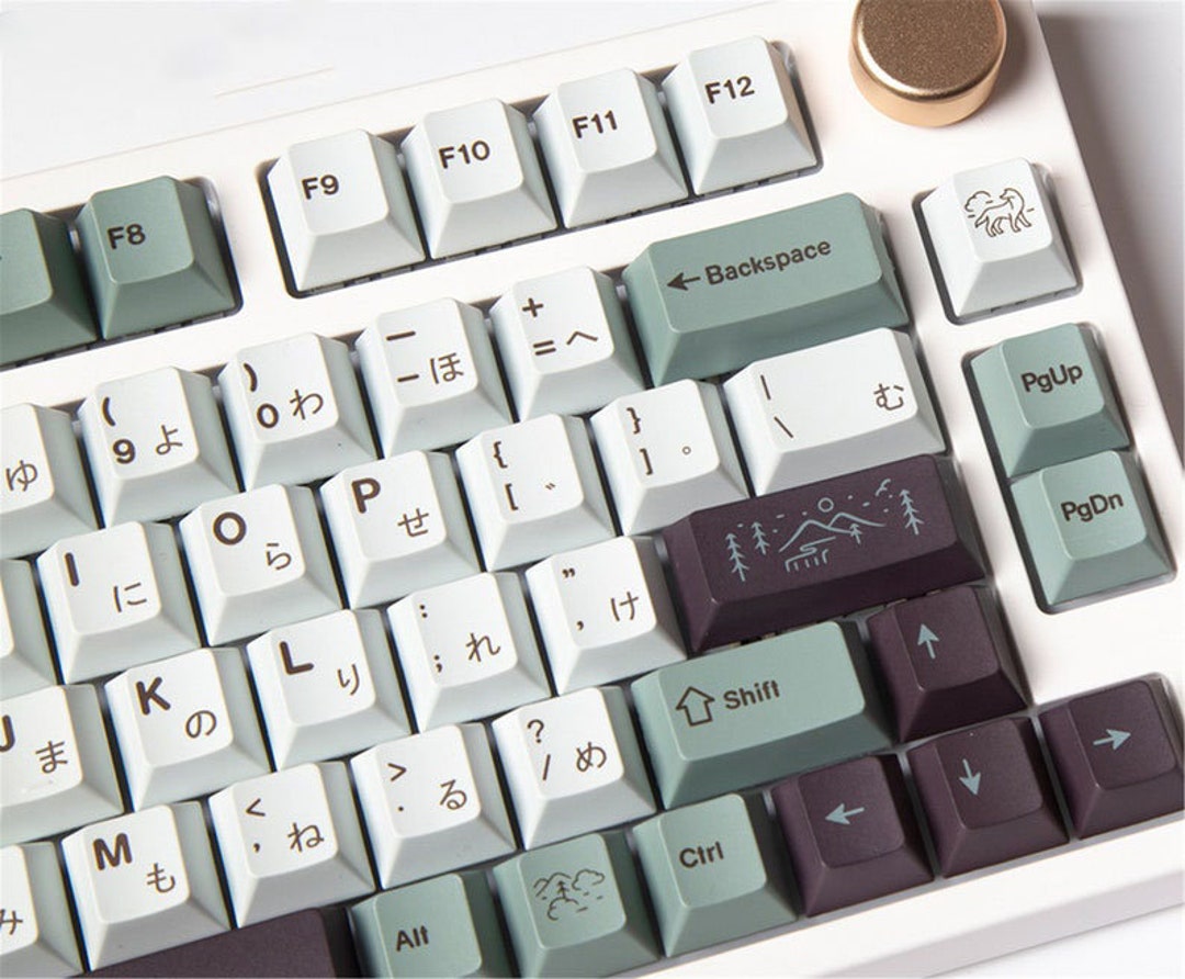 141pcs Misty Forest Theme Keycap Set Green Keycap Set PBT - Etsy