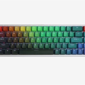 134pcs Side Engraved Gradient Rainbow Keycaps Set, PBT Keycap, OEM ...