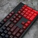 118pcs, Red Zen Theme Keycap Set, Red Black Gradient Keycap Set, Cherry ...