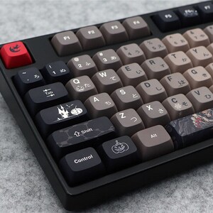 137pcs Halloween Skull Side Translucent Keycaps Set Retro - Etsy