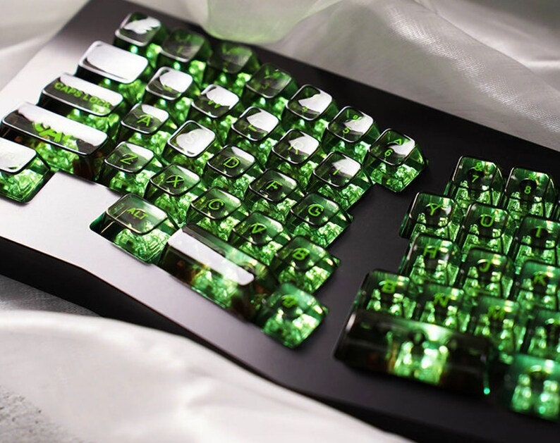 Clear Keycaps Set Transparent Keycaps Set MDA Keycaps Artisan - Etsy