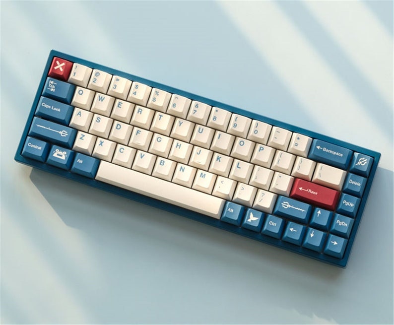 141pcs Dark Blue Ocean Theme Keycaps Set Retro Style Keycaps - Etsy