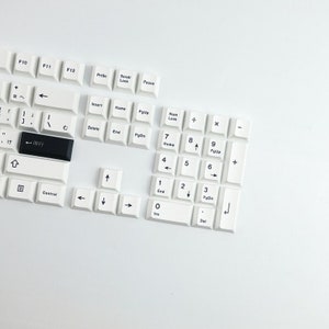 Black/white Minimalist Japanese Style Keycap Set for - Etsy