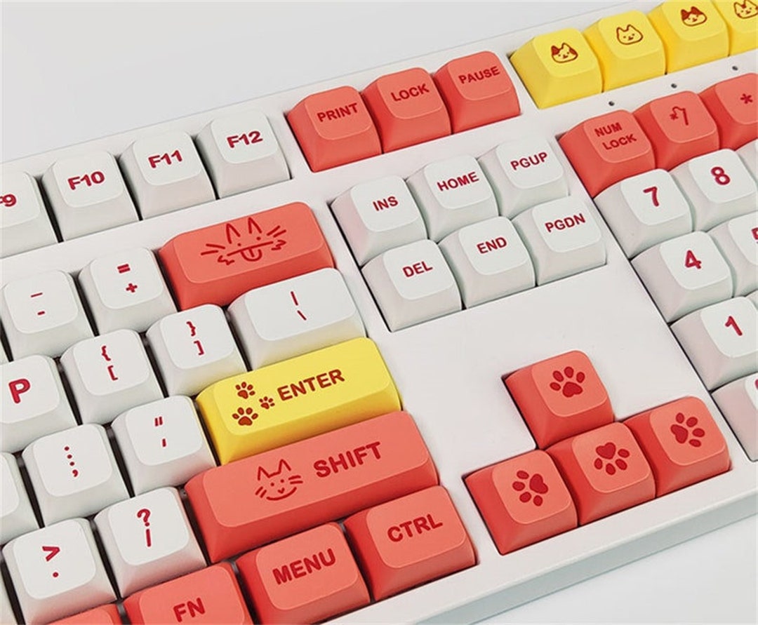 134pcs Cute Cat Keycap Set PBT Keycap XDA Keycap Mechanical - Etsy