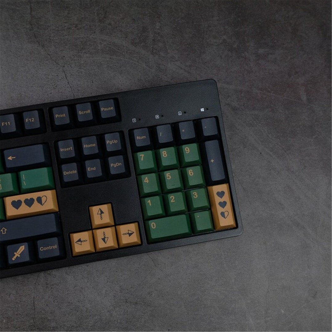 GMK Hero Theme Retro Keycap Set, Cherry Profile PBT Keycap Set, Gaming ...