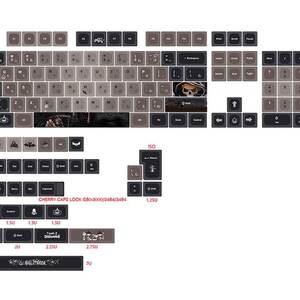 137pcs Halloween Skull Side Translucent Keycaps Set Retro - Etsy