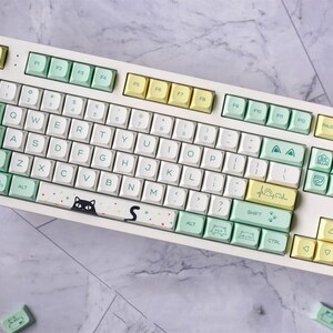 131pcs Cute Cat Keycap Set PBT Keycap XDA Keycap Mechanical - Etsy