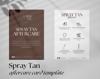 Spray Tan Aftercare Guide - Etsy