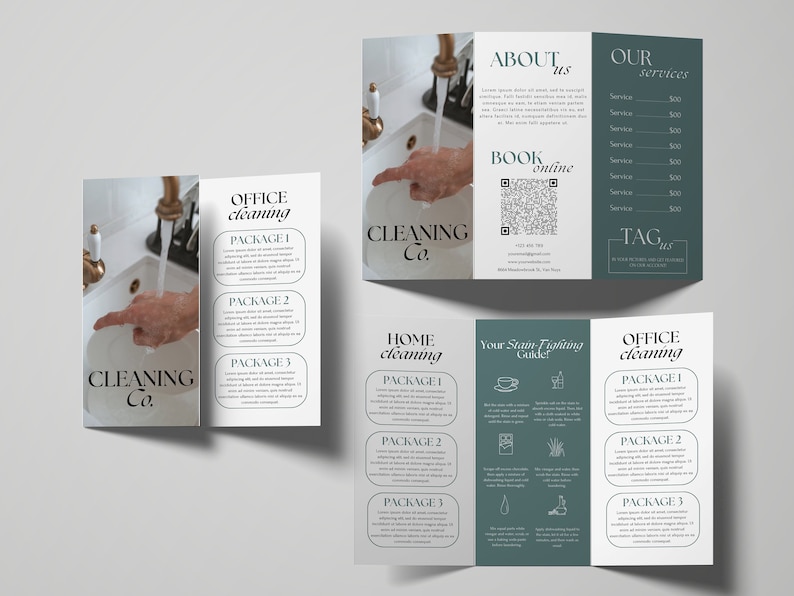 Cleaning Business Brochure Template Cleaning Services Brochure Housekeeping Brochure, Cleaning ...