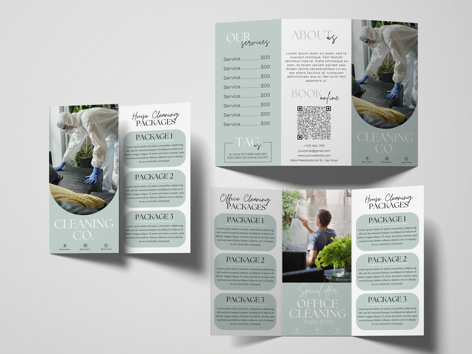 Cleaning Business Brochure Template Cleaning Service Flyer - Etsy