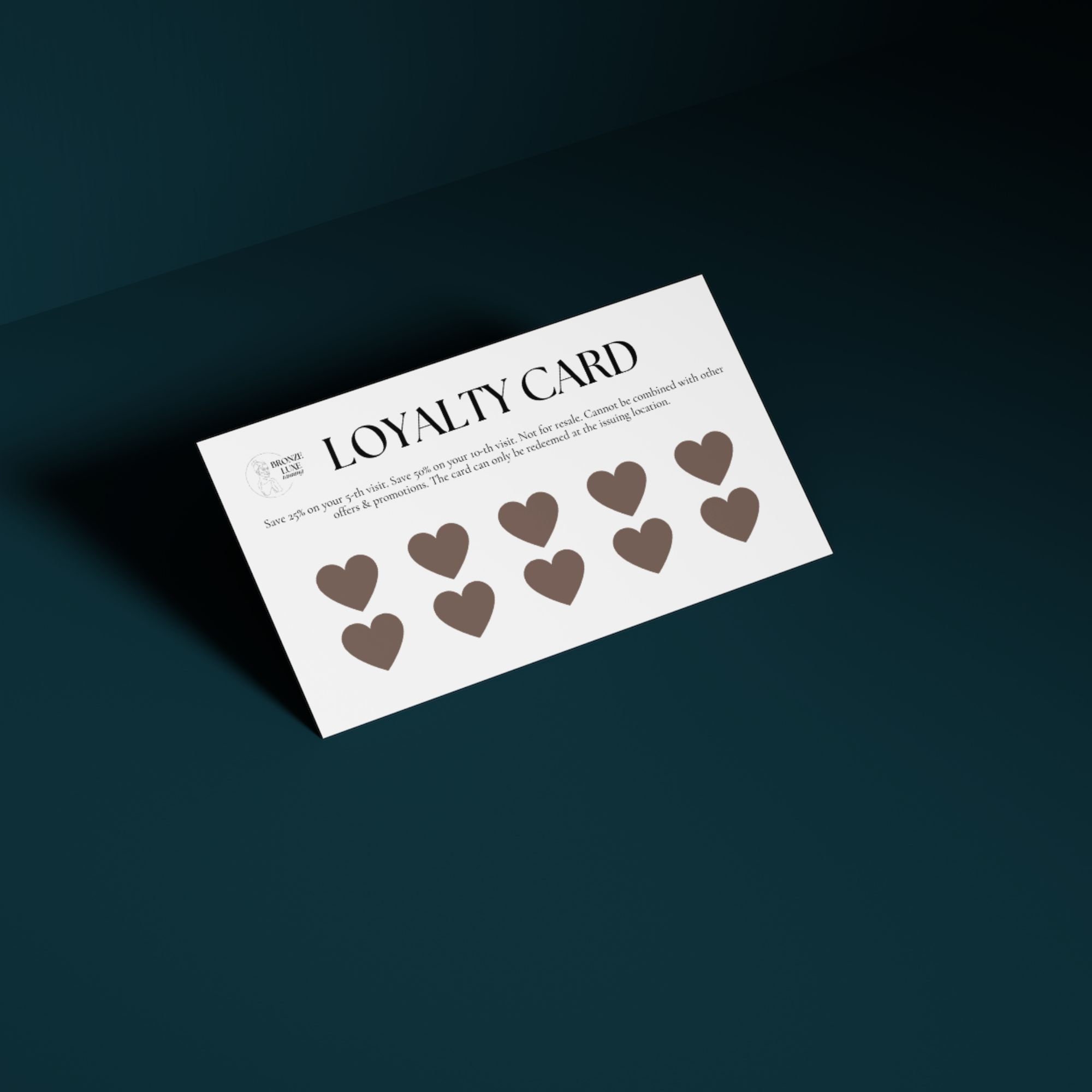 Spray Tan Loyalty Card Template: Beauty Salon Branding (digital ...