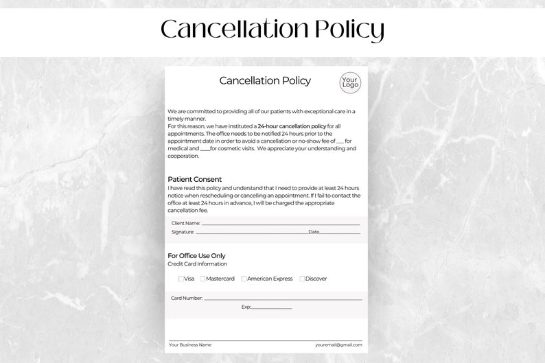 Esthetician Business Forms Templates Spa Clinic Consent Forms - Etsy