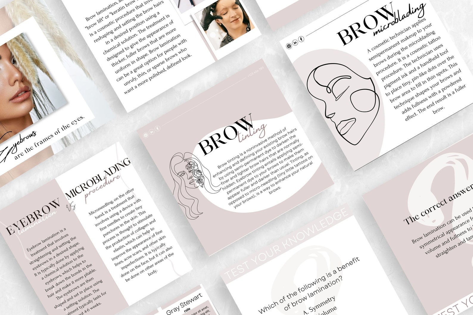 Brow Tech Instagram Templates: Brow Artist Posts & Stories (digital) - Etsy