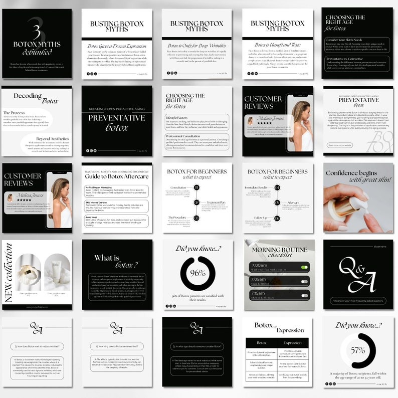 Botox Social Media Templates Botox Post Templates Nurse Injector Social ...