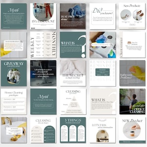 Cleaning Business Social Media Bundle | Cleaning Services Post ...