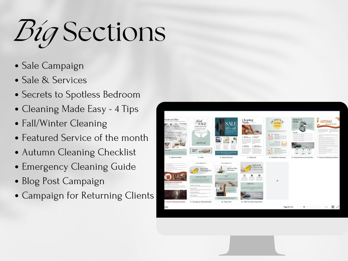 Cleaning Business Newsletter Templates: 30+ Email Designs (canva) - Etsy