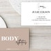 Body Sculpting Business Card Template: Esthetician Design (digital ...