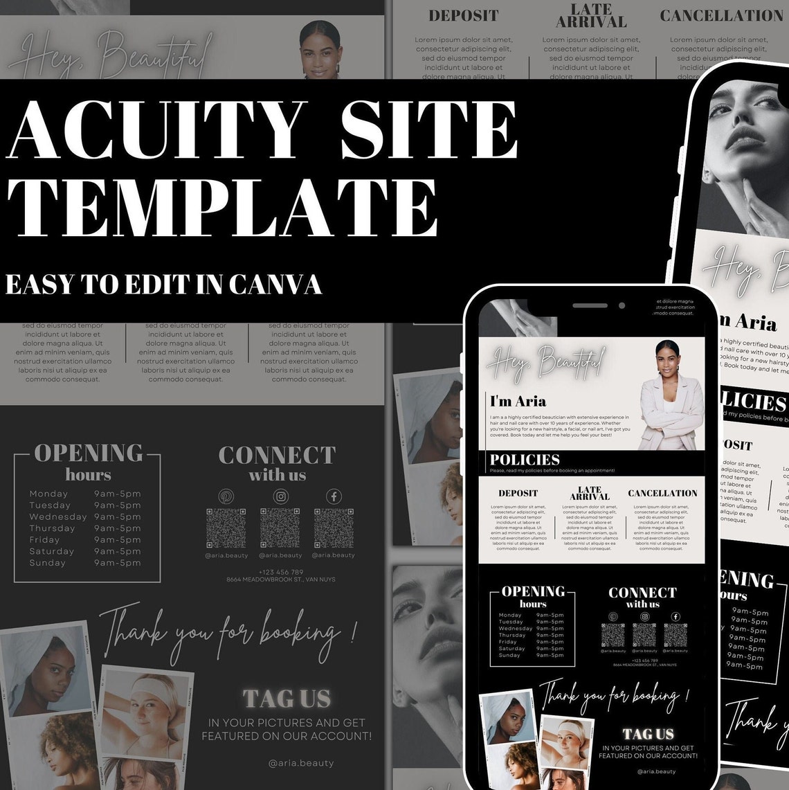 Acuity Scheduling Site Template: Website Banners (digital Download) - Etsy