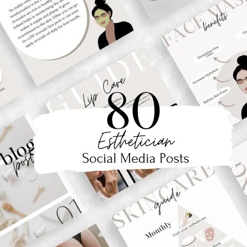 190 Esthetician Templates Skincare Business Posts Esthetic - Etsy