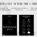 Massage Aftercare Card Template Massage Therapy Card Massage Template ...