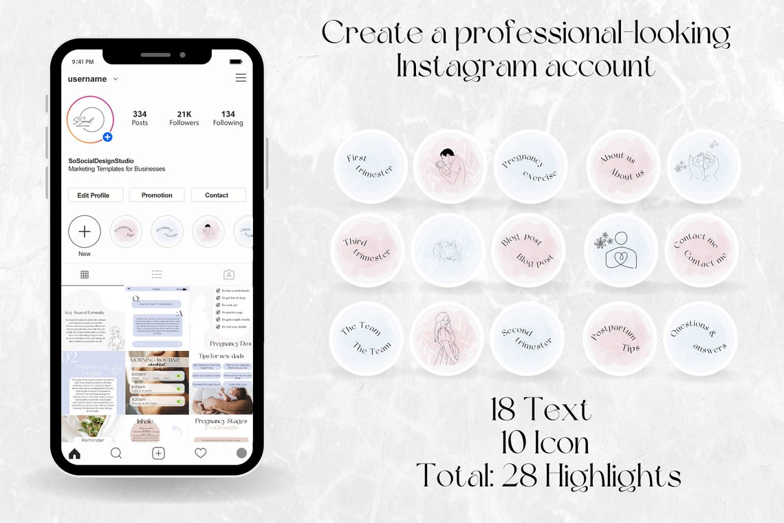 Doula Instagram Template Bundle Doula Business Social Media - Etsy