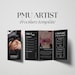 PMU Artist Trifold Brochure Template Permanent Makeup Flyer PMU ...