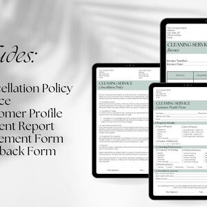 Cleaning Business Forms Templates: Service Documents (digital Download ...