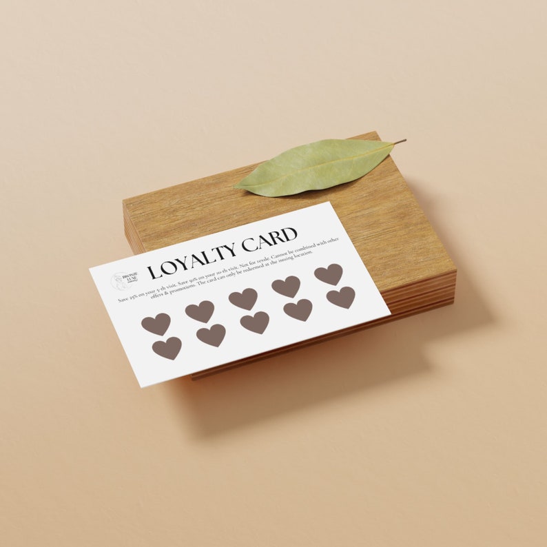 Spray Tan Loyalty Card Template Spray Tanning Branding - Etsy
