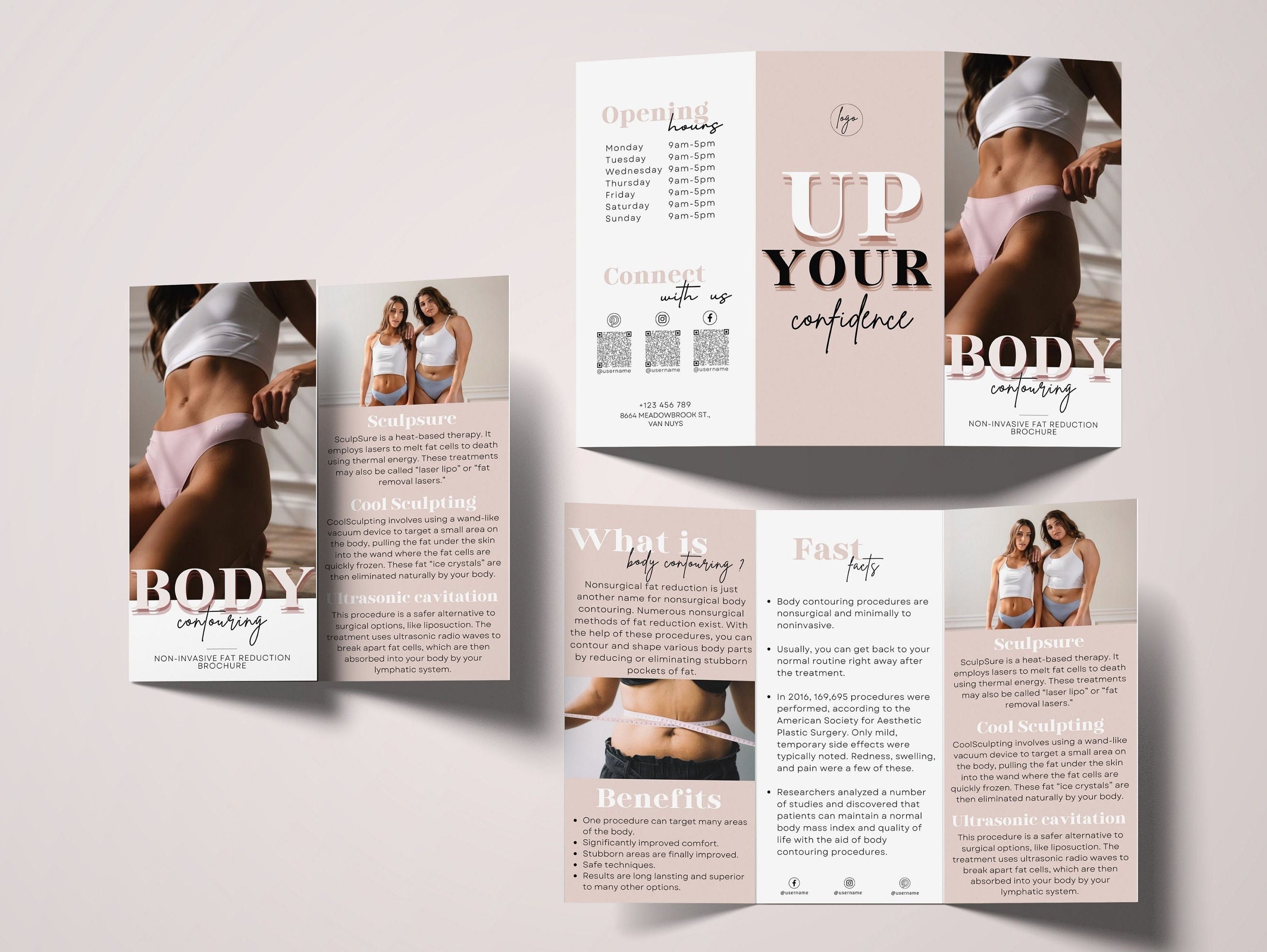 Body Contouring Brochure Template Body Sculpting Trifold - Etsy Australia