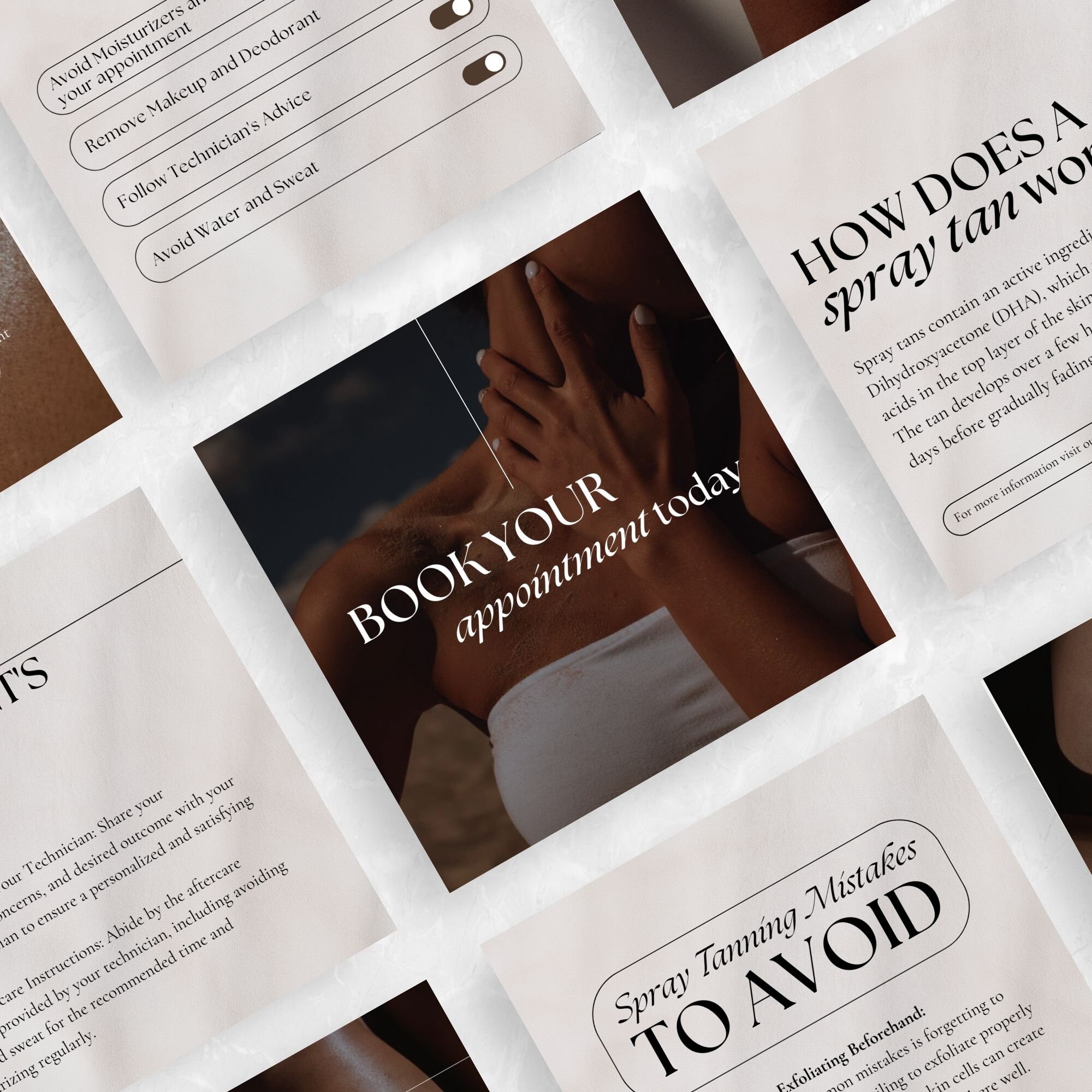 Spray Tan Post Templates | Spray Tanning Templates | Spray Tan Social ...